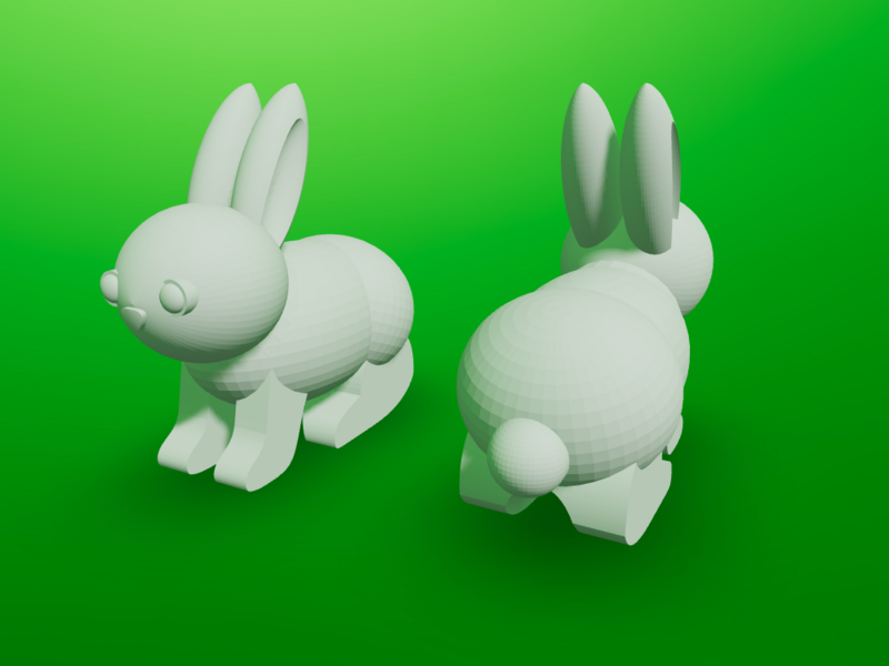 Gravity Hopping Bunny : Toybox - 3D Print Your Own Toys